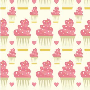 Papel de Parede Cupcake Rosa COPA18 - decoratons